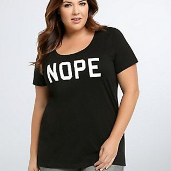 torrid | Tops | Torrid Nope Shirt | Poshmark